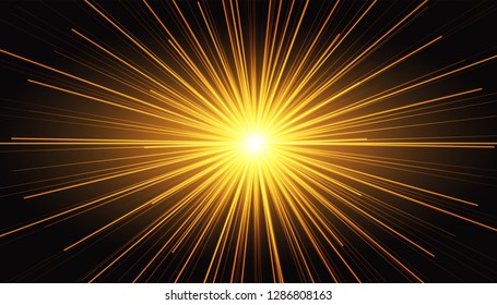 Square Golden Explosion Light Linear Gradients Stock Vector (Royalty ...
