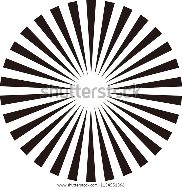 Rays Beams Element Sunburst Starburst Shape Stock Vector (Royalty Free ...