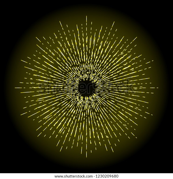 Rays Halo Light Catholic Rays Isolated Stock Vector (Royalty Free ...