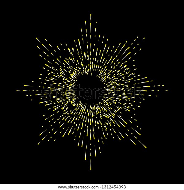 Rays Halo Light Catholic Rays Isolated Stock Vector (Royalty Free ...