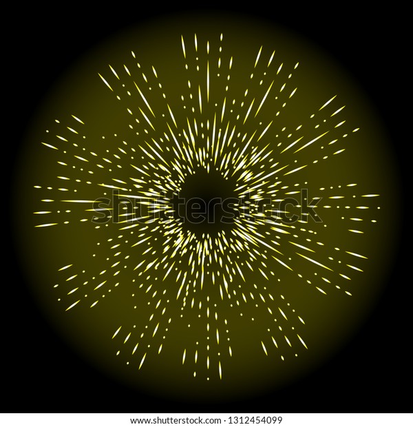 Rays Halo Light Catholic Rays Isolated Stock Vector (Royalty Free ...