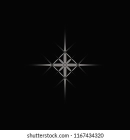 Rays Symbol Sign Square Figure On Stock Vector (Royalty Free ...