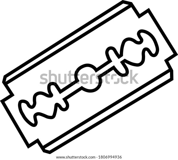Razor Blade Tattoo Vector Illustration Stock Vector (Royalty Free ...