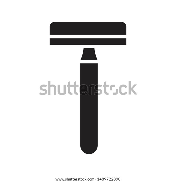 Razor Icon Black Isolated Vector Illustration Stock Vector (Royalty ...