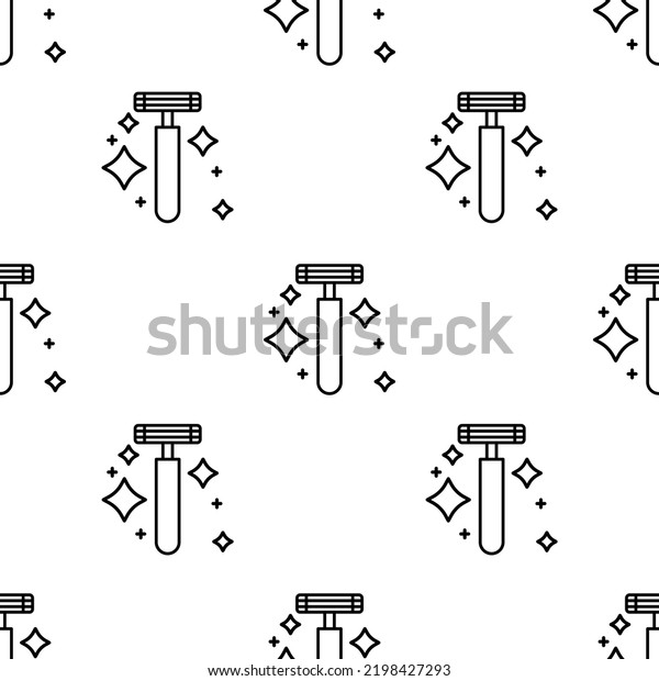 Razor Icon Pattern Seamless Razor Pattern Stock Vector (Royalty Free ...