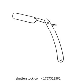 Illustration Barber Razor Isolated On White: стоковая иллюстрация ...