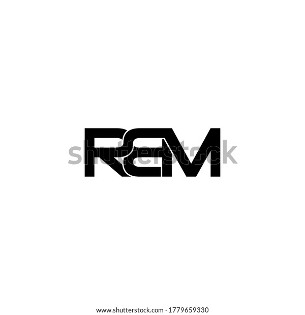 Rbm Letter Original Monogram Logo Design Stock Vector (Royalty Free ...