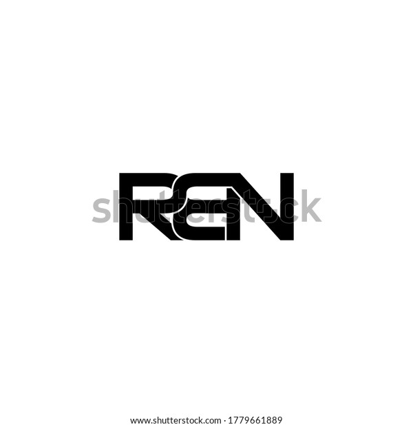 Rbn Letter Original Monogram Logo Design Stock Vector (Royalty Free ...