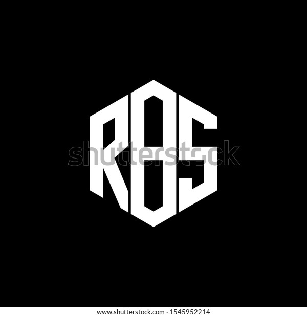 Rbs Letter Logo Design Polygon Monogram: vector de stock (libre de ...