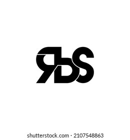 Rbs Typography Letter Monogram Logo Design Stock Vector (Royalty Free ...