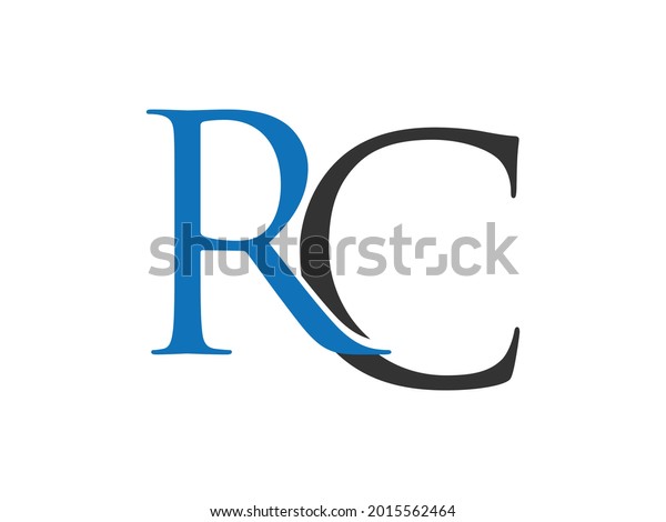 Rc Letter Original Monogram Logo Design Stock Vector (Royalty Free ...
