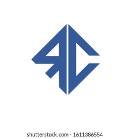Rc Logo Design Simple Modern Template Stock Vector (Royalty Free ...