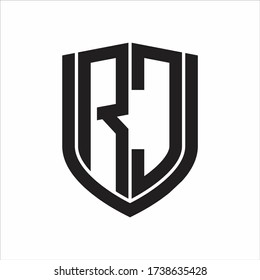 Rc Logo Monogram Emblem Shield Design Stock Vector (Royalty Free ...