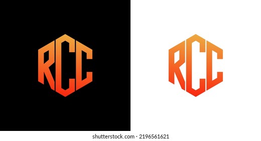Rcc Letter Logo Design Polygon Monogram Stock Vector (Royalty Free ...