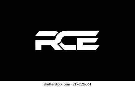 Rce Letter Logo Design Creative Modern Stock Vector (Royalty Free ...