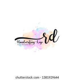 Rd Initial Signature Logo Handwriting Logo Stock Vector (Royalty Free ...
