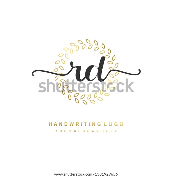 Rd Initial Signature Logo Handwriting Logo Stock Vector (Royalty Free ...