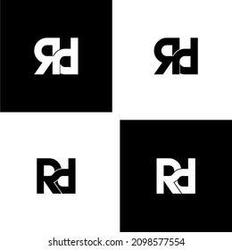 Rd Letter Initial Monogram Logo Design Stock Vector (Royalty Free ...