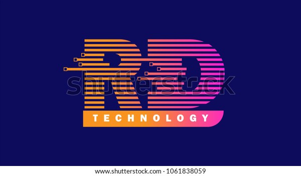 Rd Technology Logo Stock Vector (Royalty Free) 1061838059 | Shutterstock