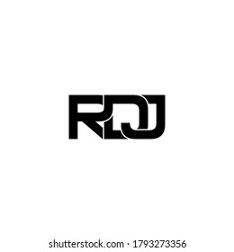Rdj Letter Original Monogram Logo Design Stock Vector (Royalty Free ...