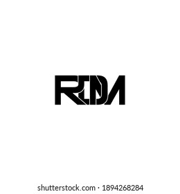 Rdm Letter Original Monogram Logo Design Stock Vector (Royalty Free ...