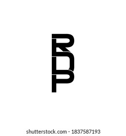 Rdp Letter Original Monogram Logo Design Stock Vector (Royalty Free ...