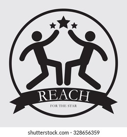 Reach Star Vector Illustration Stock Vector (Royalty Free) 328656359 ...