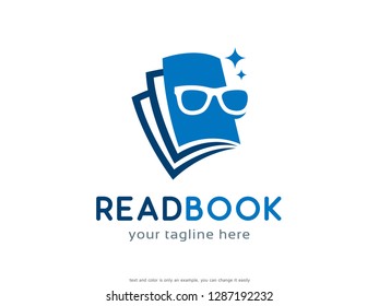 Read Book Logo Template Design Vector Stock Vector (Royalty Free ...