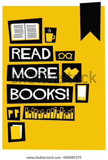 Read More Books Flat Style Vector Stock Vector (Royalty Free) 460680193 ...