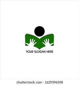 Reading Book Education Simple Logo Design Stock Vector (Royalty Free ...