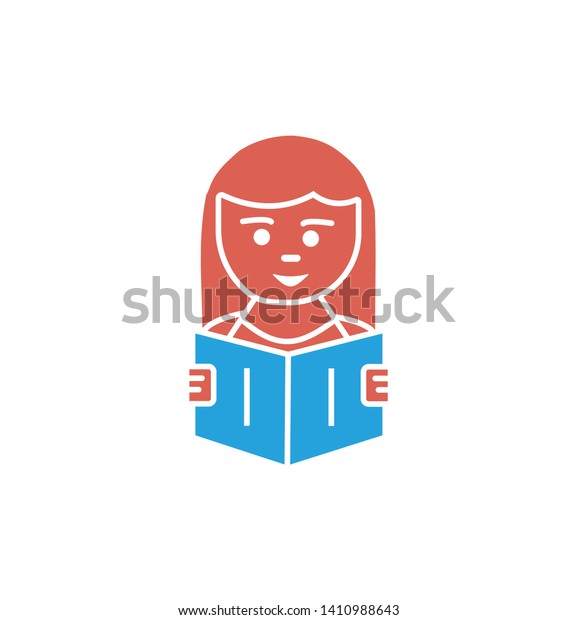 Reading Book Icon Vector Reading Book Stock Vector (Royalty Free ...