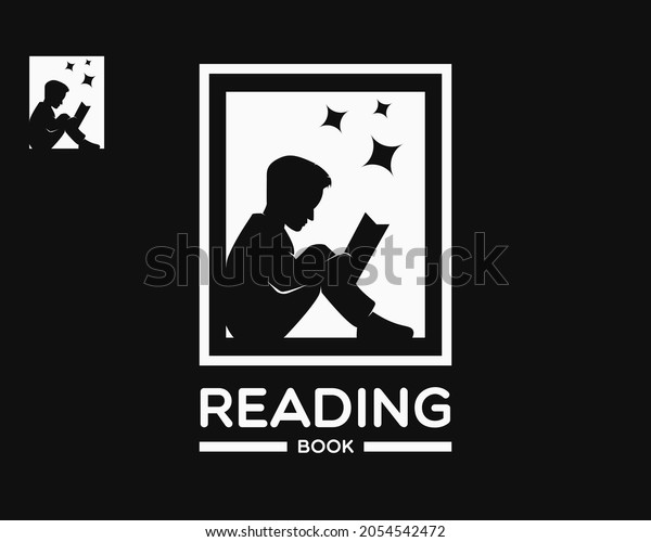 Reading Book Logo Design Template Simple Stock Vector (Royalty Free ...