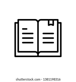 Reading Icon Vector Illustration Logo Template Stock Vector (Royalty ...