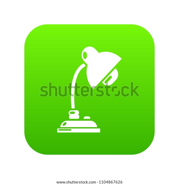 Reading Lamp Icon Green Vector Isolated Stock Vector (Royalty Free ...