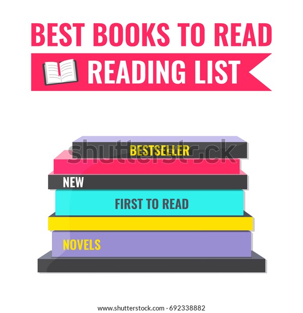 Reading List Best Books Read Concept Stock Vector (Royalty Free ...