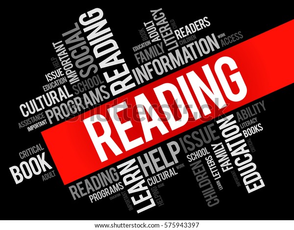 Reading Word Cloud Collage Education Concept Stock Vector (Royalty Free ...