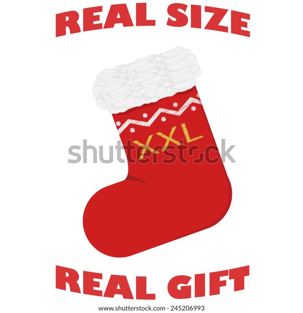 Real Christmas Gift Stock Vector (Royalty Free) 245206993 | Shutterstock