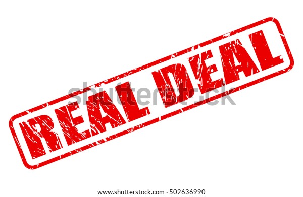 Real Deal Red Stamp Text On Stock Vector (Royalty Free) 502636990 ...