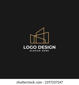 Real Estate Abstract Logo Design Vector Stock Vector (Royalty Free ...