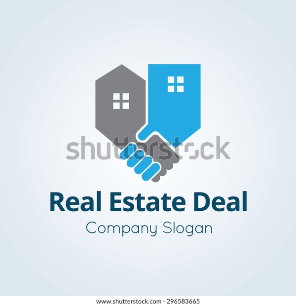 Real Estate Deal Vector Logo Template Stock Vector (Royalty Free) 296583665