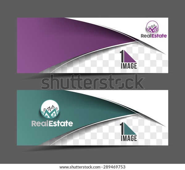 Real Estate Header Banner Design Stock Vector (Royalty Free) 289469753