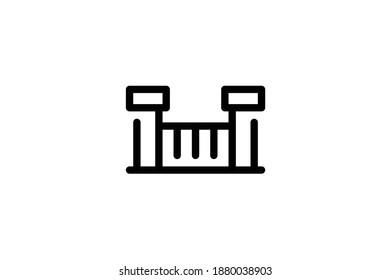 Real Estate Icon Gate Stock Vector (Royalty Free) 1880038903 | Shutterstock