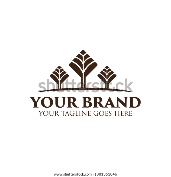 Real Estate Leaf Icon Tree Logo Stock Vector (Royalty Free) 1381351046 ...