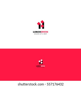 Real Estate Logo Red Stock Vector (Royalty Free) 557176432 | Shutterstock