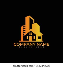Real Estate Logo Vector Illustrator Design Stock Vector (Royalty Free ...