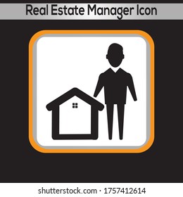 Real Estate Manager Icon Vector Graphics Stock Vector (Royalty Free ...