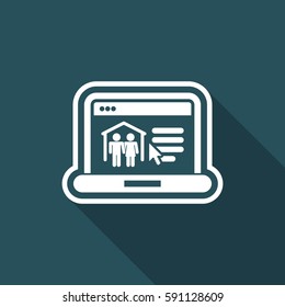 Real Estate Website Icon Stock Vector (Royalty Free) 591128609 ...