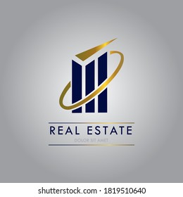 Real Etate Logo Vector Gradations Color Stock Vector (Royalty Free ...