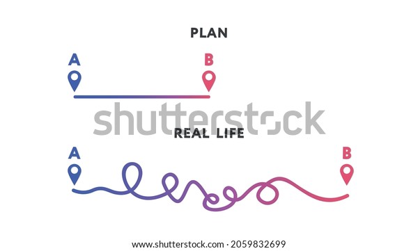 Real Life Vector Illustration Minimal Style Stock Vector (Royalty Free ...