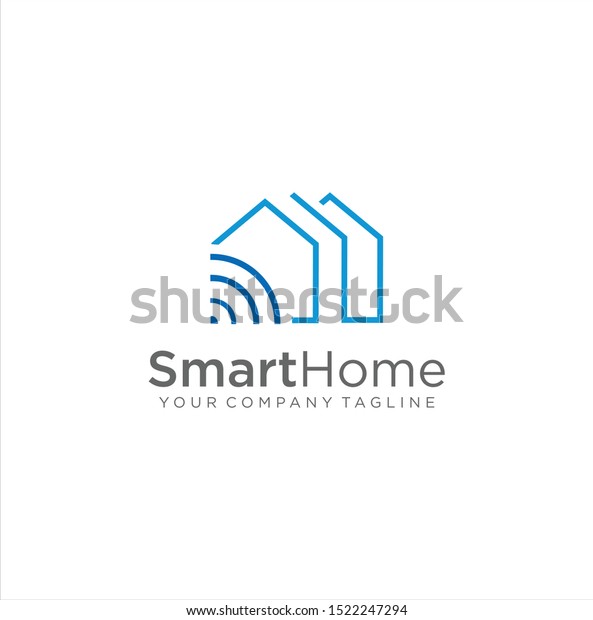 Real Smart House Logo Design Template Stock Vector (Royalty Free ...